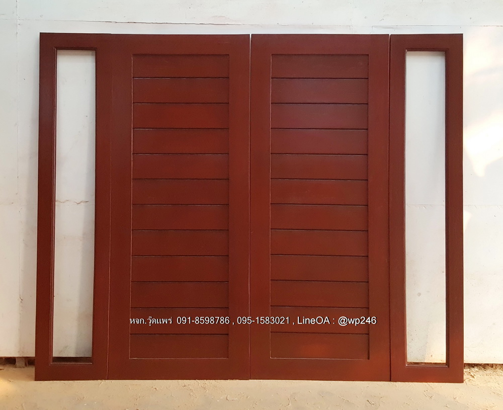ประตูไม้สักแท้ ราคาโรงงาน | วู๊ดแพร่ ประตูไม้สักแพร่ ส่งทั่วไทย